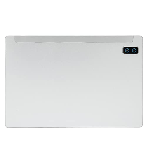 Jopwkuin 10.1 Inch Tablet, Dual SIM Dual Standby Octa Core CPU 5G WiFi Tablet for Android 10.1 for Work (White)