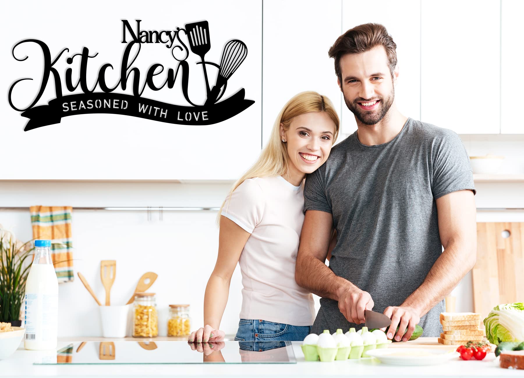 Personalized Metal Sign for Kitchen, Nana's Kitchen Sign, Mom's Kitchen Sign, Kitchen Wall Decor, Custom Kitchen Signs, Personalized Kitchen Gifts, Nana Mothers Day Gift, Kitchen Metal Wall Art