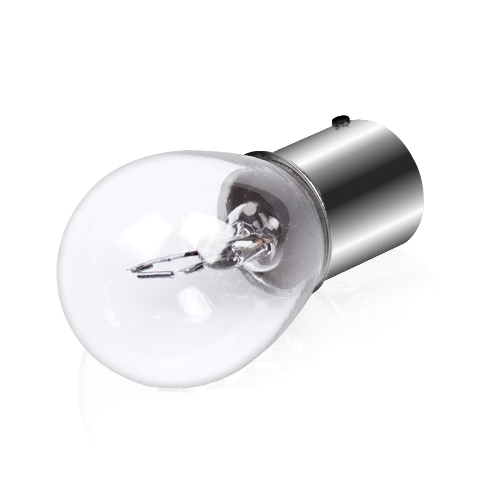 Lustaled 1141 S8 Low Voltage Landscape Light Bulbs, 12V 18W BA15s Bayonet Base Single Contact DC 12V Low Voltage 18W Landscape Light Bulb for Pathway RV Trailers Campers (Warm White 2700K, 10-Pack)