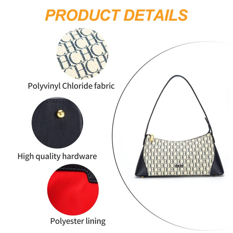 MWTS CHCH Letter printed women's shoulder bag convex bag square bag (Black)