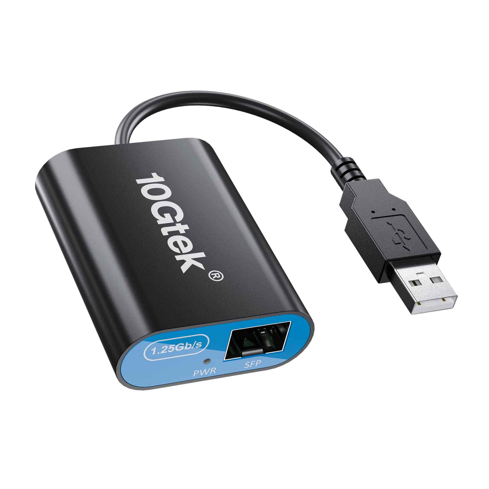 Pack of 2, USB3.0 to SFP Gigabit Ethernet Adapter, with a 1.25G SFP Module, 20-km
