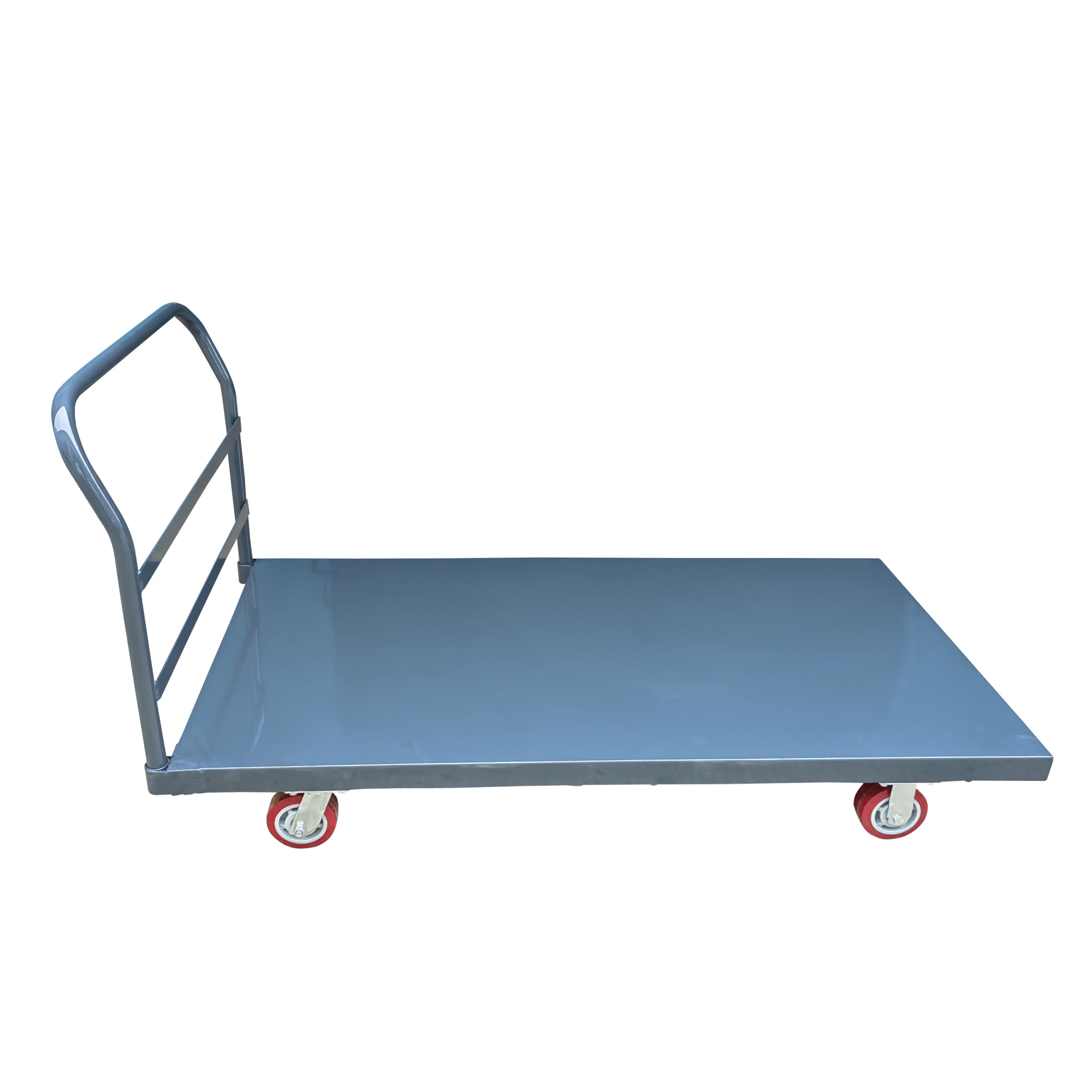 Platform Truck, Steel Deck, 30" x 60", 5" PU Casters, 2000 lb. Cap., Heavy Duty, Industrial Standard, Pake Handling Tools