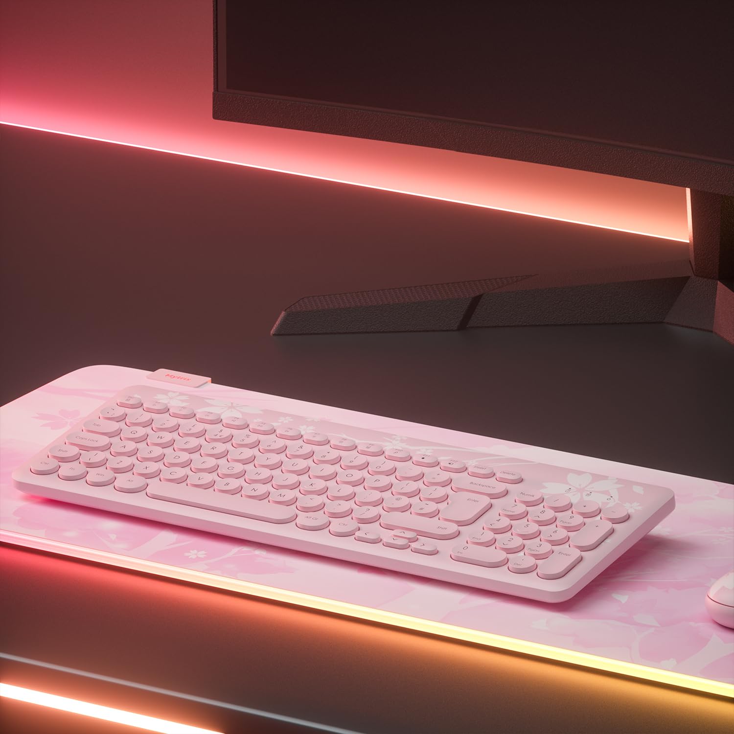Mytrix RGB LED Gaming Mouse Pad, 14 Modes Glow Pad, Extra Large Gaming Mousepad,Waterproof Rubber Non Slip Zero-Kirin Mat, Extended Big Keyboard and Mouse Pad Mat for Gamer Office Home, 800×300×4mm