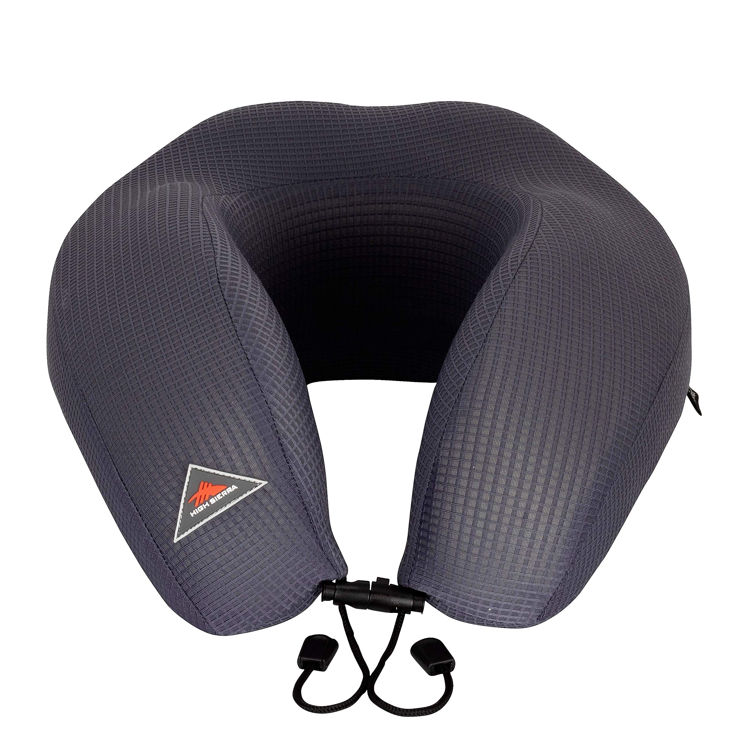 High Sierra HS1407 Lightweight Exceptional Neck Support Washable Cover Perfect for Flights & Road Trips, Super Soft Sponge Foam Travel Pillow