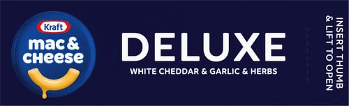Kraft Deluxe White Cheddar & Garlic & Herbs Macaroni & Cheese Dinner (11.9 oz Box)