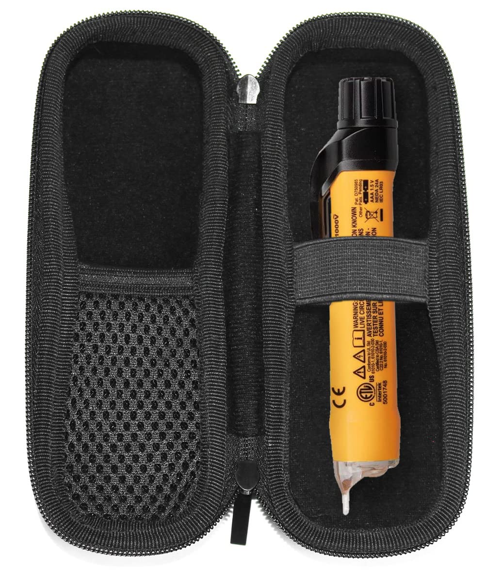 Maoershan Hard Travel Case For Klein Tools NCVT3P Dual Range Non Contact Voltage Tester 12-1000V AC Pen (Empty Case Only)