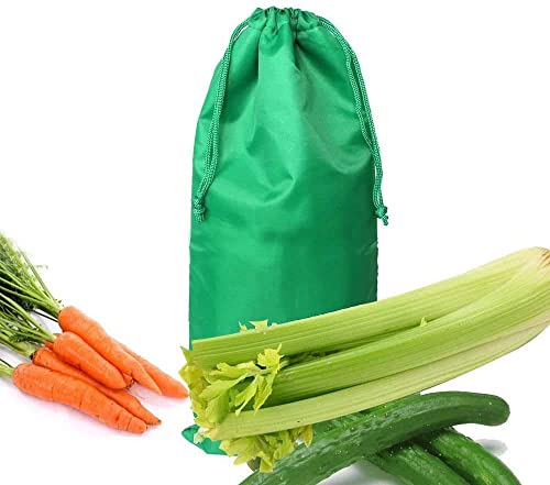 MORSNE celery fresh bag organic celery storage bags prevent ripening-veggie washable durable (Green-Celery -1 pack)