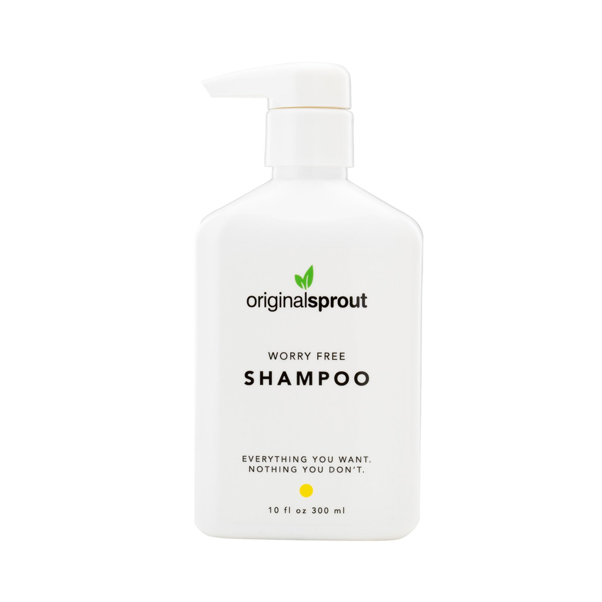 Original Sprout Worry Free Shampoo for All Hair Types, Vegan Shampoo, 10 oz. Bottle