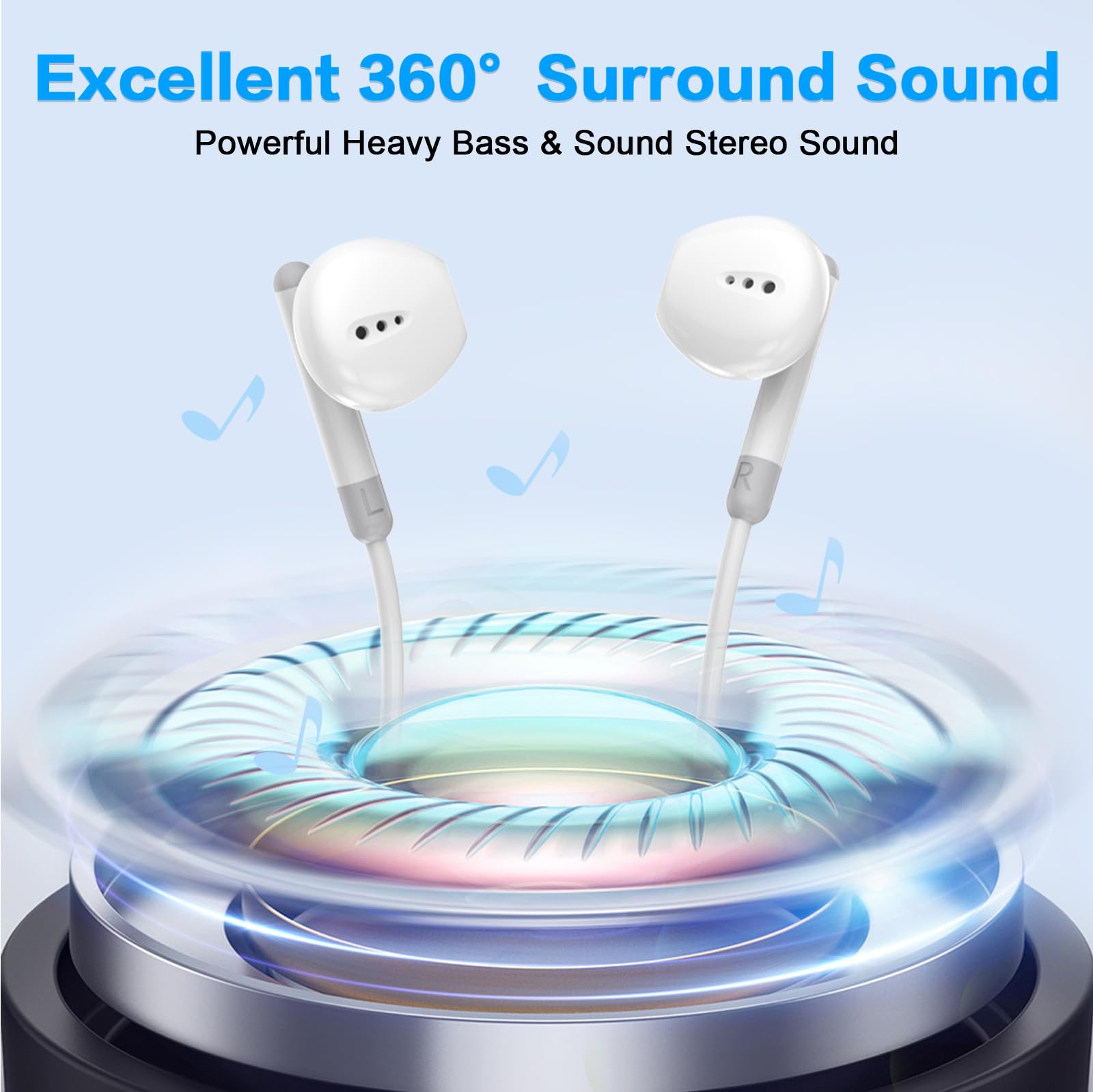 iPhone Earbuds Wired Headphones for iPhone [No Bluetooth Required] with Lightning Connector [MFi Certified](Built-in Microphone&Volume Control) Earphones Wired for iPhone 14/13/12/11/X/8/7/Pro/Pro Max