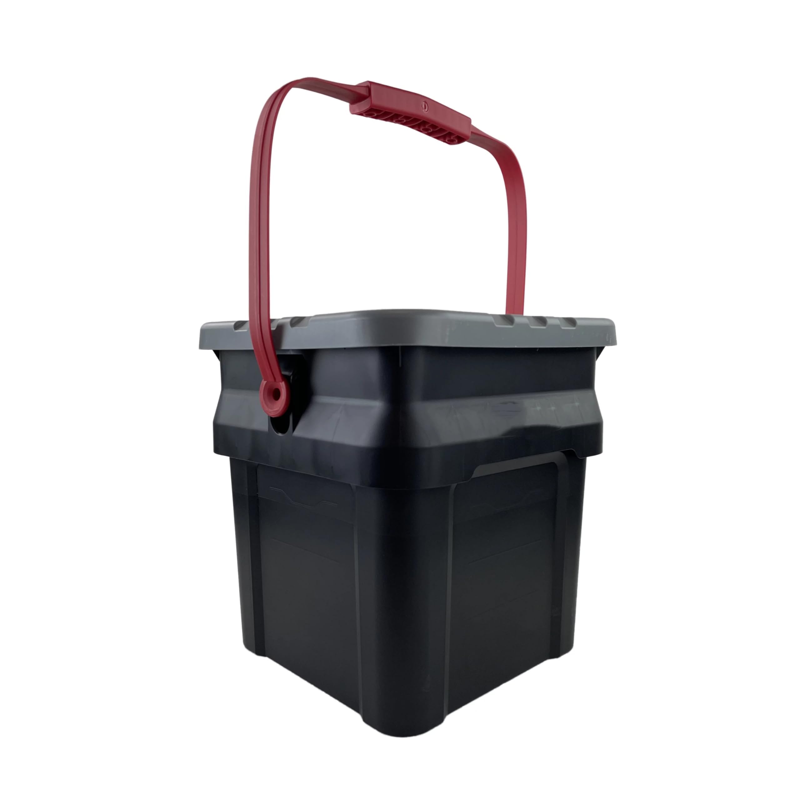 VVloop 5 Gallon Heavy Duty Plastic Material Bucket Tote, Black, Buckets, Commercial mop Buckets, Paint Buckets,Cleaning Buckets,Plastic Bucket