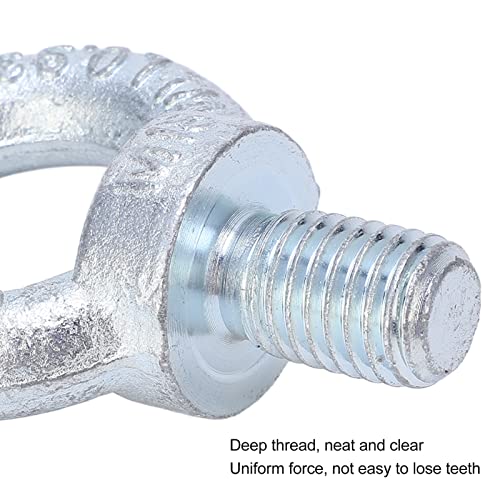 Resistant Non-Slip Eye 2pcs Galvanized Q235 Steel Eyelet Uniform Strength for Marine Machinery Devices