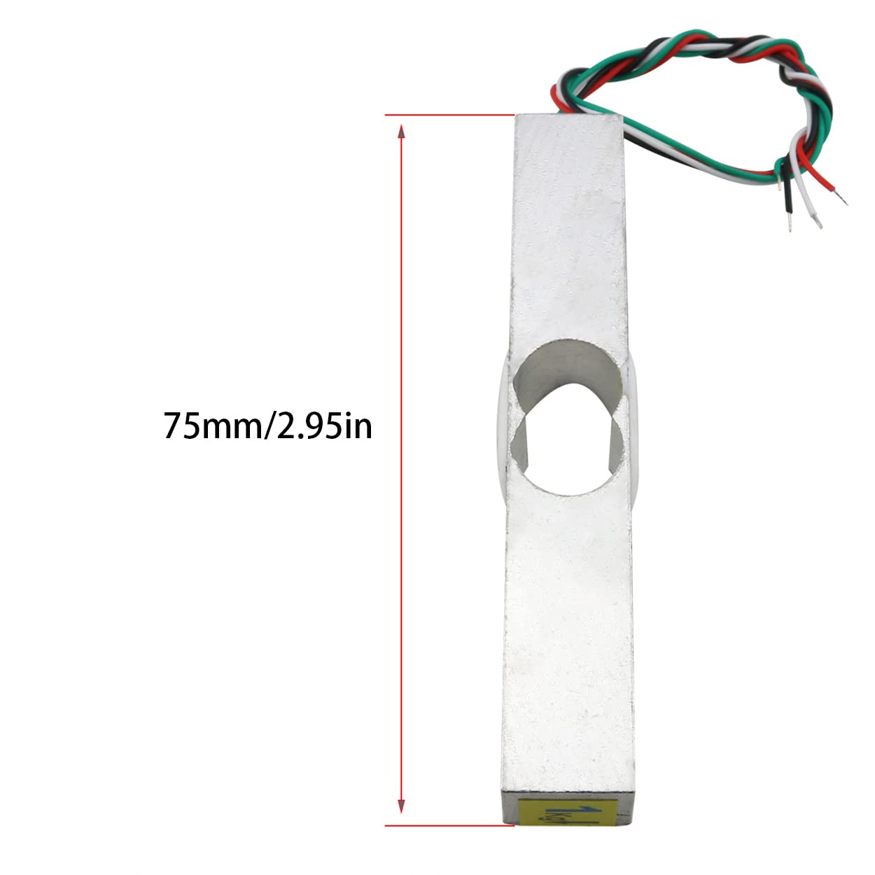 Ruiwaer 2PCS Digital Load Cell Weight Sensor + HX711 Weighing Breakout Board AD Module Pressure Sensors for Arduino DIY Electronic Portable Kitchen Scale 1kg