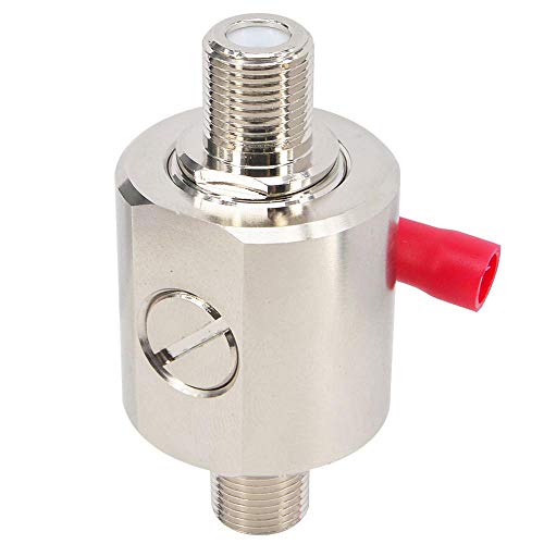 onelinkmore Lightning Arrestor F Type Coax Female to Female DC-3GHz 75 Ohm Lightning Surge Protector with 90V Gas Tube Surge Arrester