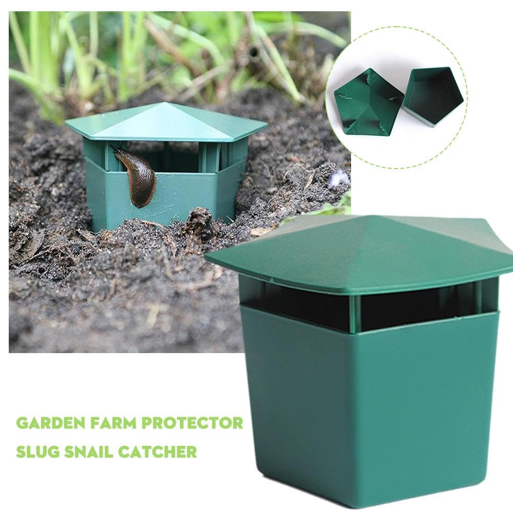 Slug Plastic Box,Slug ππ«ππ©π¬ for Garden, Beer Slug & Snail ππ«ππ©π¬ Friendly to Catch Snails πππππ‘ππ«,Reusable Plastic Slug Beer ππ«ππ©π¬ for Garden,Snail ππ«ππ©π©ππ« Slug House 8pcs