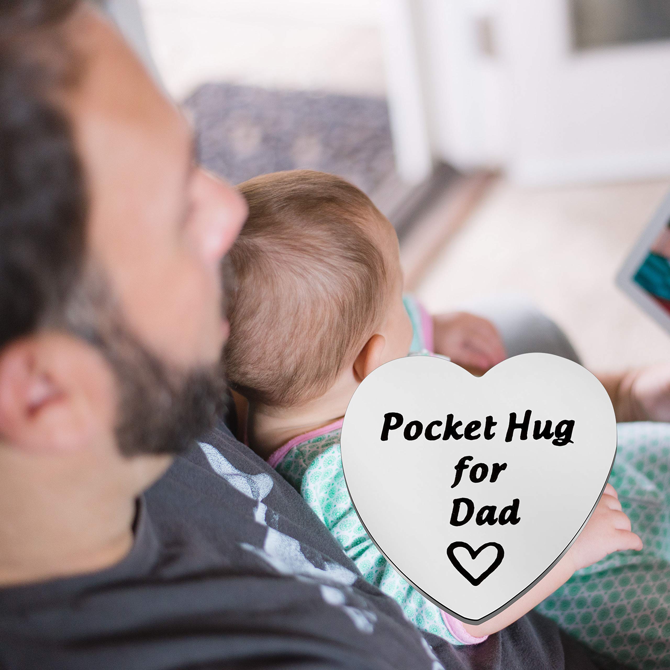 Lywjyb Birdgot Mom Gift Pocket Hug for Mom Gifts Mom Gifts from Son Daughter Pocket Hug Token Gift (Pocket Hug for Dad)