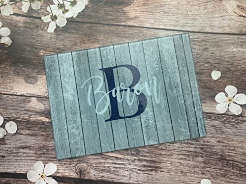 Personalized Tempered Glass Cutting Board Wedding Gift from The Painted Pug | Custom Anniversary Gift for Couples | Customized Housewarming Real Estate Gift Idea
