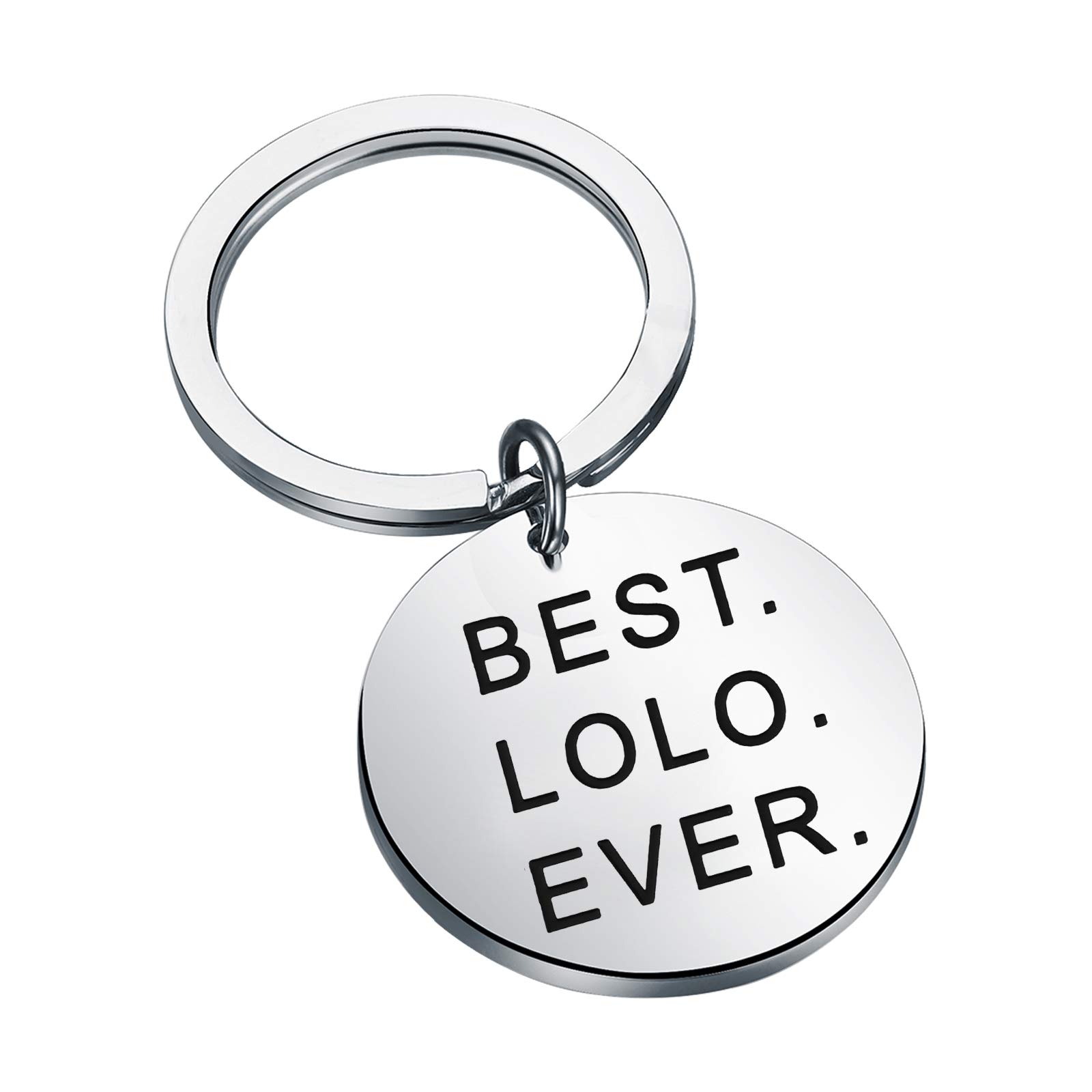 Lywjyb Birdgot Lolo Gift Grandma Gift Grandma Birthday Gift Lolo Keychain (LOLO br)