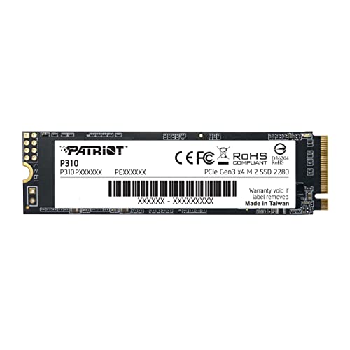 Patriot Memory P310 960GB Internal SSD - NVMe PCIe M.2 Gen3 x 4 - Low-Power Consumption Solid State Drive - P310P960GM28