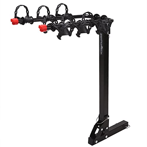 LZL 4 Bike Rack Bicycle Carrier Racks Hitch Mount Double Foldable Rack for Cars, Trucks, SUV's and minivans with a 2" Hitch Receiver (Color : A Bicycle)