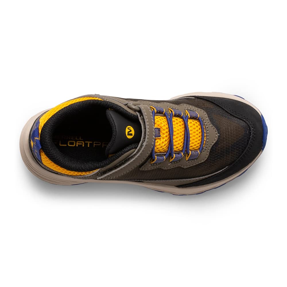 Merrell Moab Speed Mid Alternative Closure Waterproof Hiking Boot, Cobalt/Gold, 5.5 US Unisex Big Kid