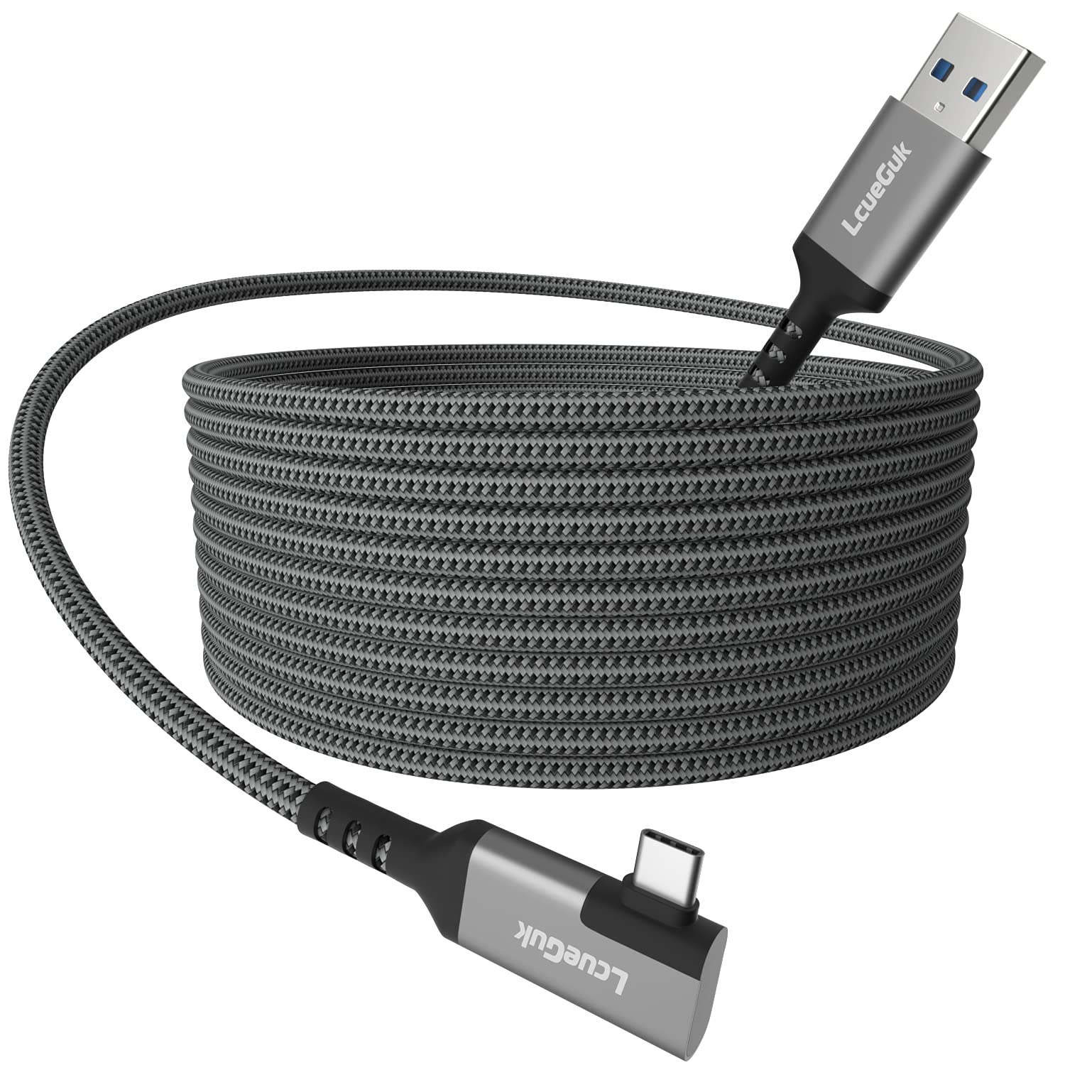 LcueGuk Link Cable Compatible with Oculus Quest 2 Link Cable 16.5FT, USBA to Type C VR Headset Cable for Oculus Quest 2 / Quest 1 Fast Charging