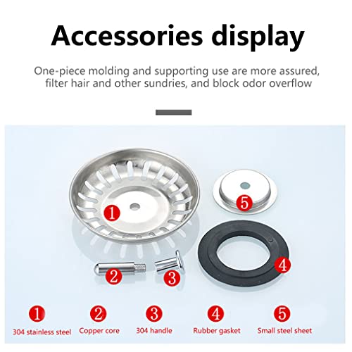 Sink Filter Anti-Clogging Shower Hair Catcher Round Drain Cover Floor Drain Strainers For Bathroom Bathtub Kitchen