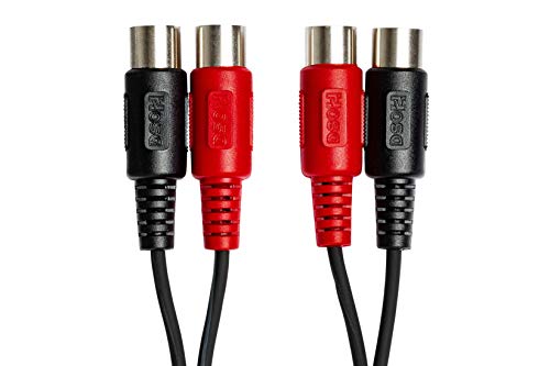 Hosa MID-203 Dual 5-Pin DIN to Dual 5-Pin DIN Dual MIDI Cable, 3 Meters