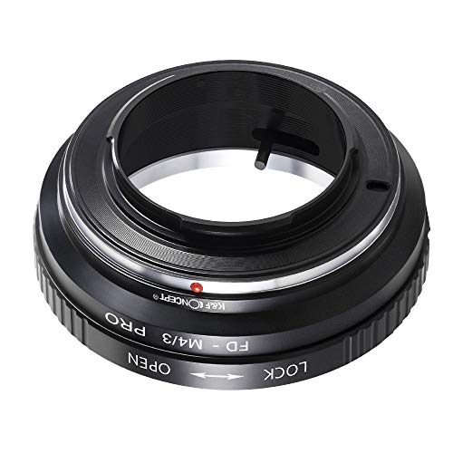 K&F Concept Lens Mount Adapter Compatible for Canon FD Lens to Micro Four Thirds M43 Olympus Pen and Panasonic Lumix Cameras Reflective Paint