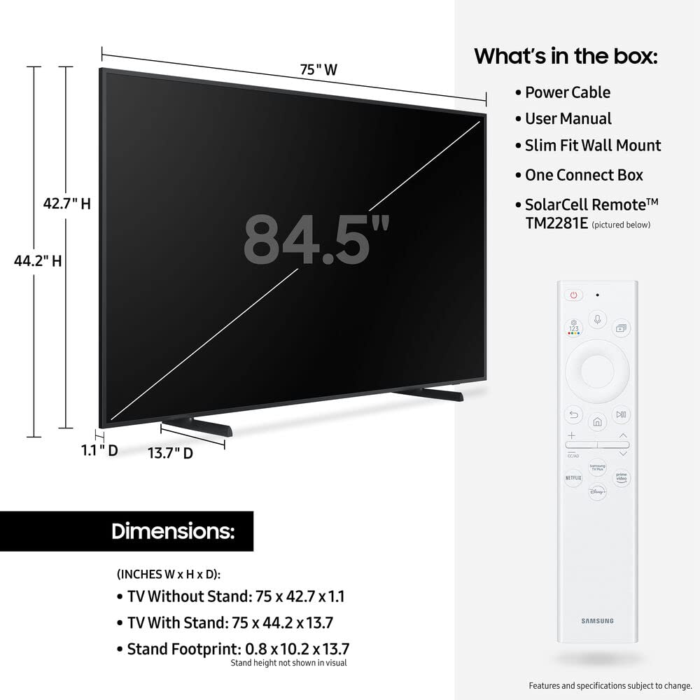 SAMSUNG LS03BA 50 inch The Frame QLED 4K UHD Quantum HDR Smart TV (2022) Cord Cutting Bundle with DIRECTV Stream Device Quad-Core 4K Android TV Wireless Streaming Media Player