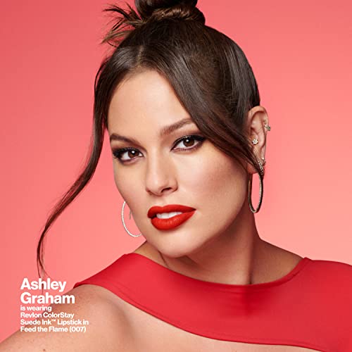 REVLON Lipstick, ColorStay Suede Ink, Built-in Primer, Infused with Vitamin E, Waterproof, Smudge-proof, Matte Color, 006 In The Money, 0.09 oz.