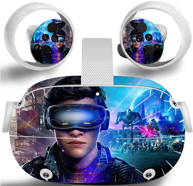Monster Game Oculus Quest 2 VR Headset and Controller Sticker, Vinyl Decal Skin for VR Headset and Controller, Virtual Reality Protective Accessories