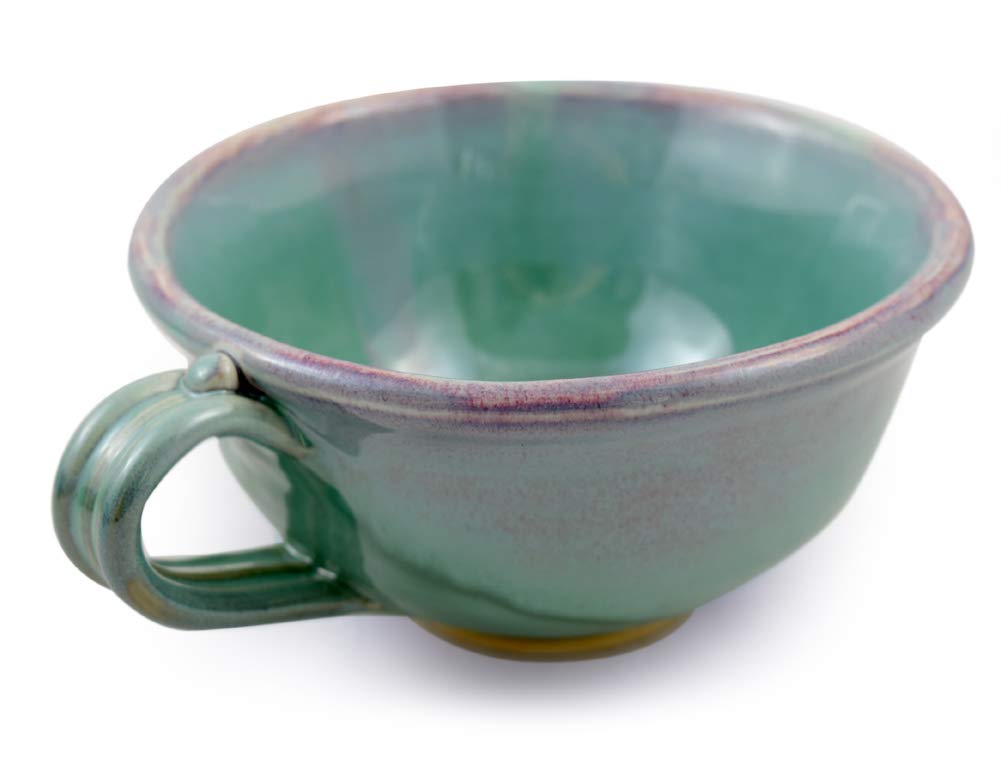 Modern Artisans American Made Orchid Green Pottery Collection: 20-oz Chowder/Soup Mug