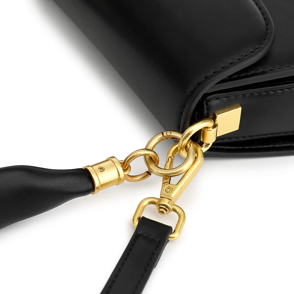 LL LOPPOP Small Stylish Designer Purses Crossbody Bags, Mini Shoulder Bag for Women Black 203701