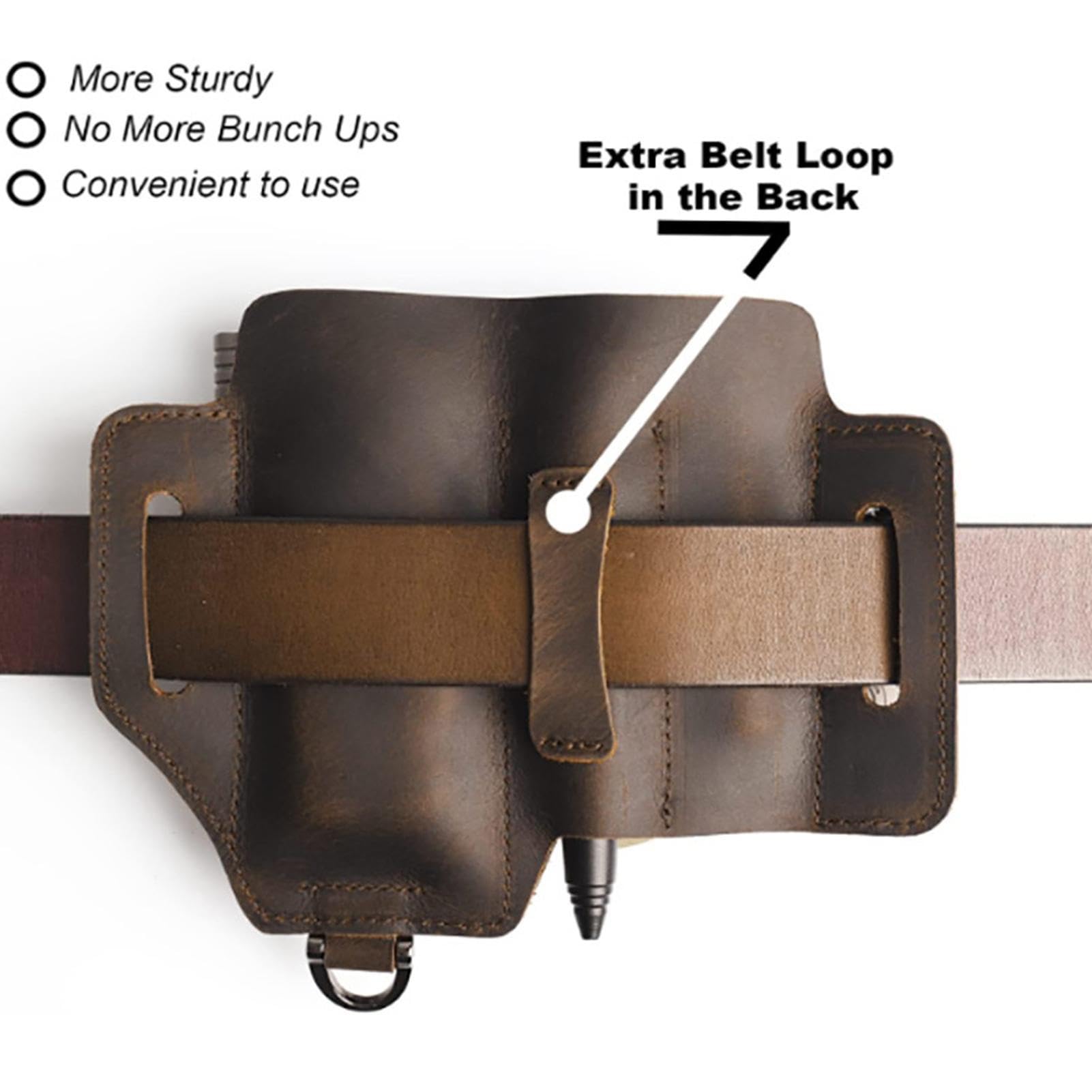 s Tool Holster - s Leather Sheath, Belt Sheath, Multi Tool Sheath Holder Holster | Leather Pouch with Holder, Men Leather s Organizer Sheath for Flashlight, Knives