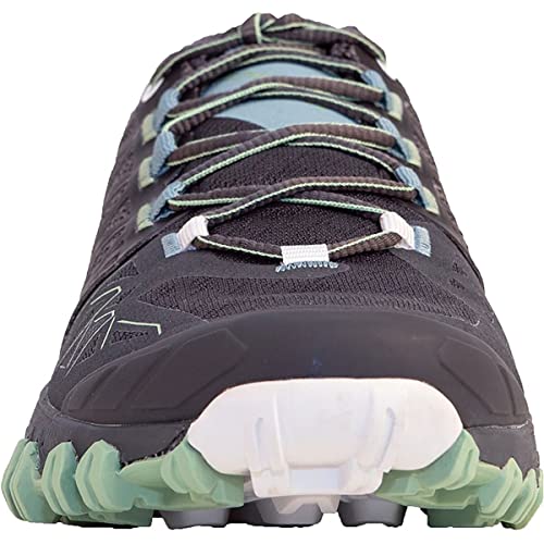 La Sportiva Womens Bushido II GTX Trail Running Shoes, Carbon/Mist, 9.5