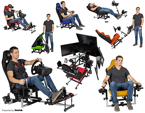 OpenWheeler GEN3 Racing Wheel Simulator Stand Cockpit Black on Black | Fits All Logitech G923 | G29 | G920 | Thrustmaster | Fanatec Wheels | Compatible with Xbox One, PS4, PC Platforms