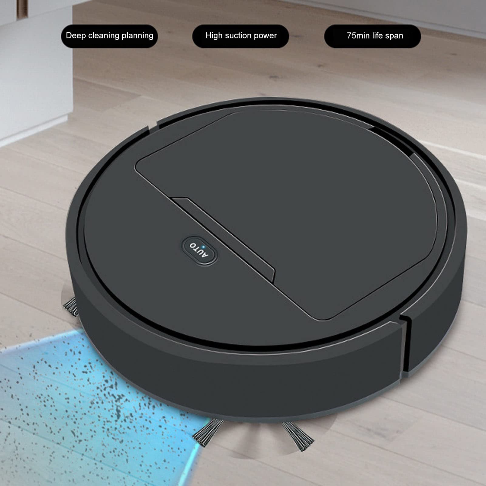 Robot Vacuum, Robotic Vacuums, Sweeping Mopping Absorption 3 in 1, USB Charging 40db Low Noise, Smart Robotic Vacuum Cleaner, for Household