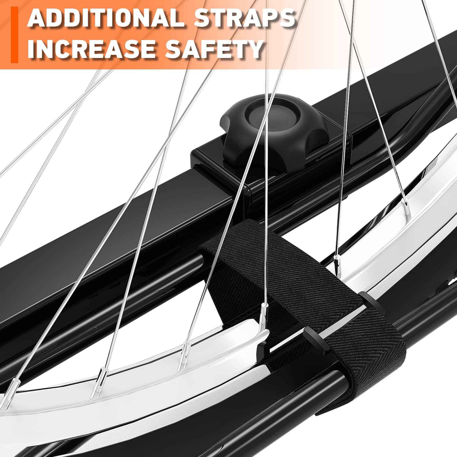 MKING Bike Rack,Platform Style Bike Rack, Foldable Bicycle Car Racks Smart Tilting Wobble, Adjustable Bicycle Carrier Rack Suitable for Trailer, SUV, RV, Sedan