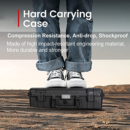 OwlTree Upgraded Carrying Case for Steam Deck, Power Adapter, Charging Cable, Dock, SD Cards, Thumb Grip Caps,Waterproof Hard Shell Travel Bag Pouch Case for Steam Deck & Accessories