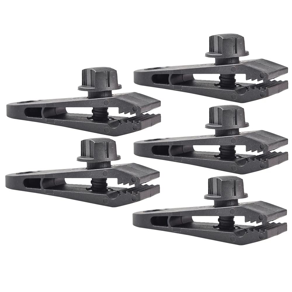 LMMDDP 10pcs Tarp Clips Heavy Duty Windproof Awning Clamp Grip Tent Clips Camping Carabiner Hook Buckle Clip Camping Accessory for Outd