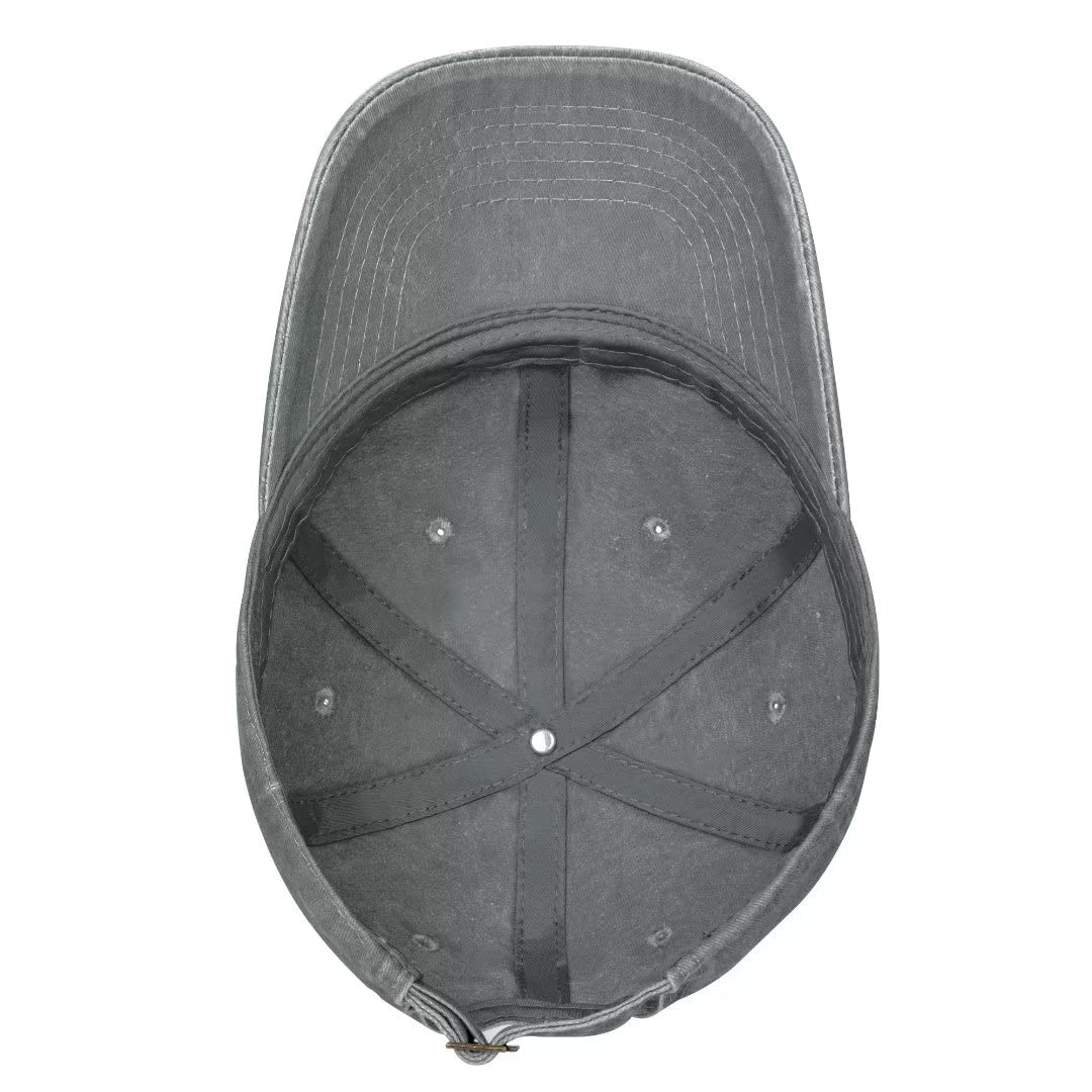 MF Doom Hats Cotton Snapback Classic Denim Cap for Men Women Gray