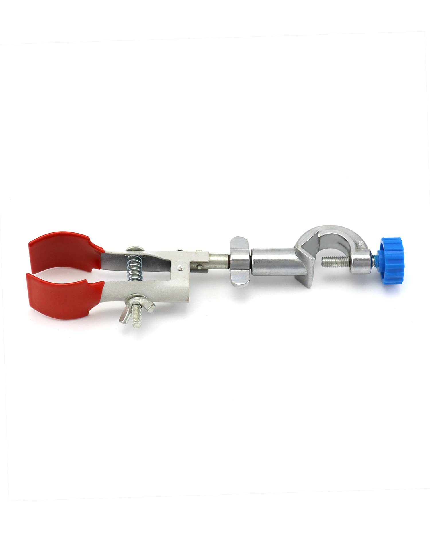 QWORK Lab Clamp, 2 Pack, Cork Lined Prongs, Burette, Flask, Beaker Clamp, Holds Objects up to 1.75" [45mm], Labs Universal Clamp (Rods up to 0.7" Diameter)