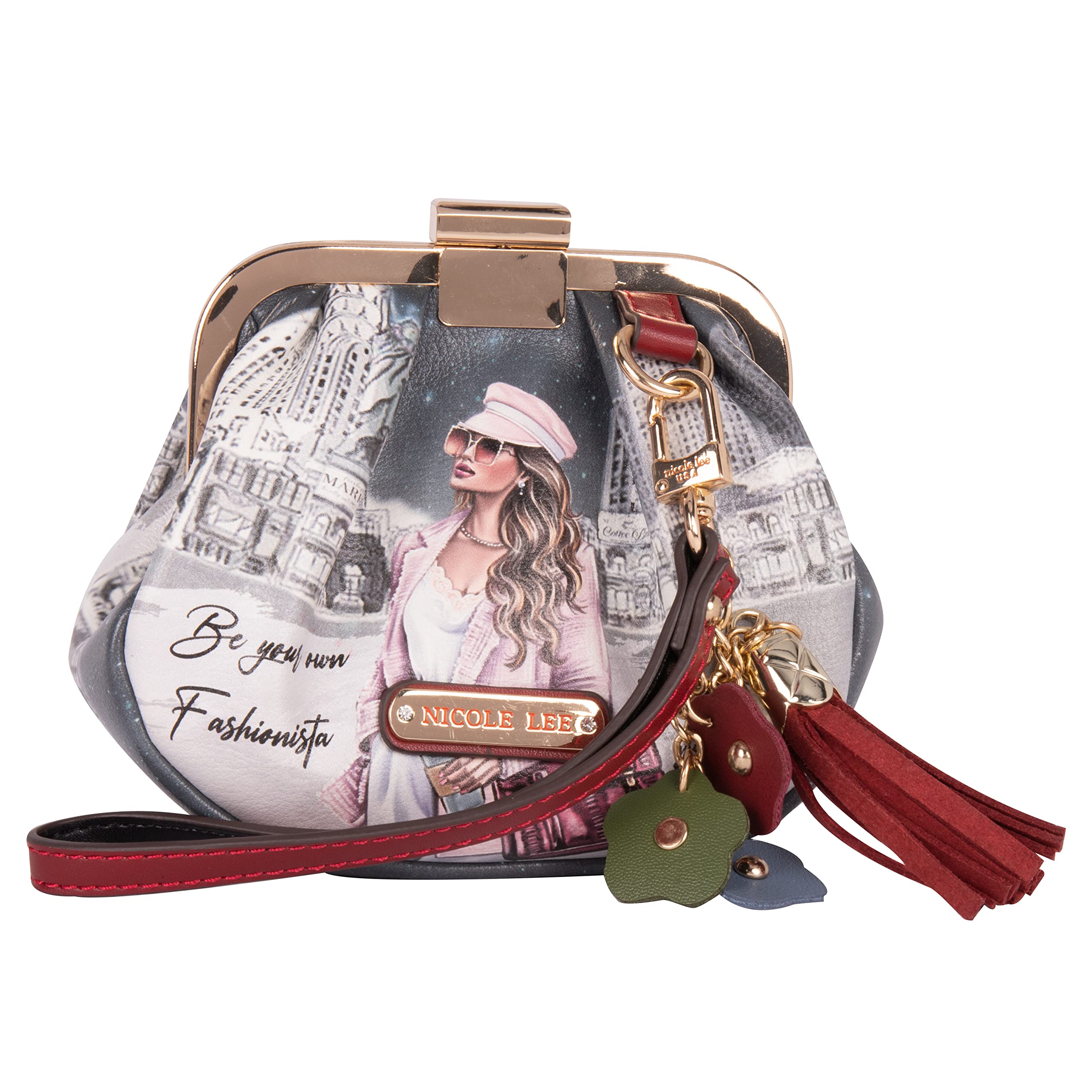 Nicole Lee Mini Coin Purse Wristlet - Sara is soft but strong