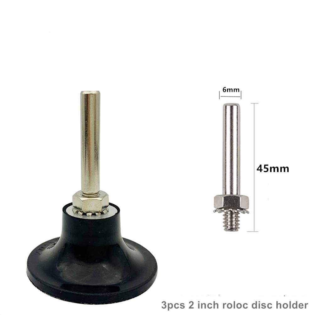 New Bundle: 3 Pack 2 Inch Quick Change Adapter + 100Pcs 5 Inch 8 Hole Orbital Sander Sandpaper