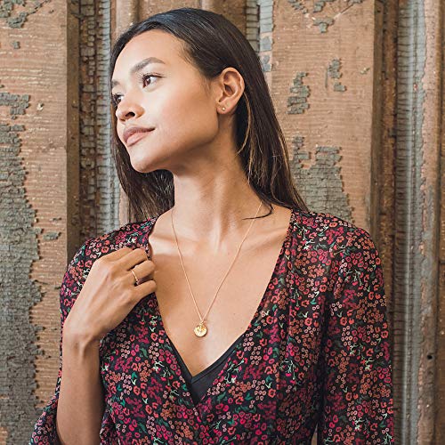 Honeycat Starburst Pendant Necklace in Gold, Rose Gold, or Silver | Minimalist, Delicate Jewelry (Gold)