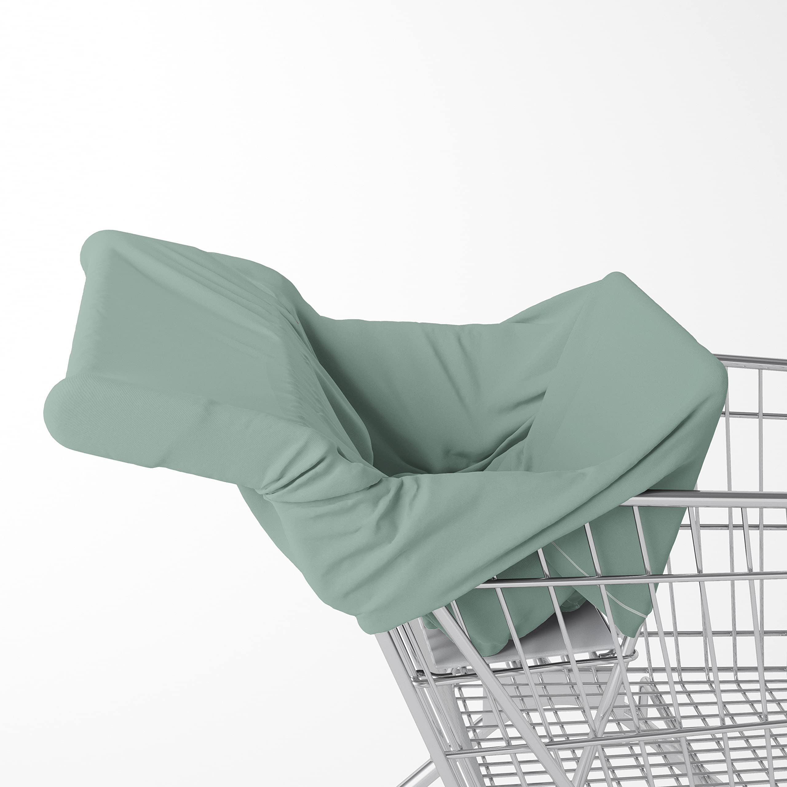 Natemia 4 in 1 Baby Car Seat Cover - Multi-Functional Stretchy & Soft Canopy, Nursing, Shopping Cart, & High Chair Cover