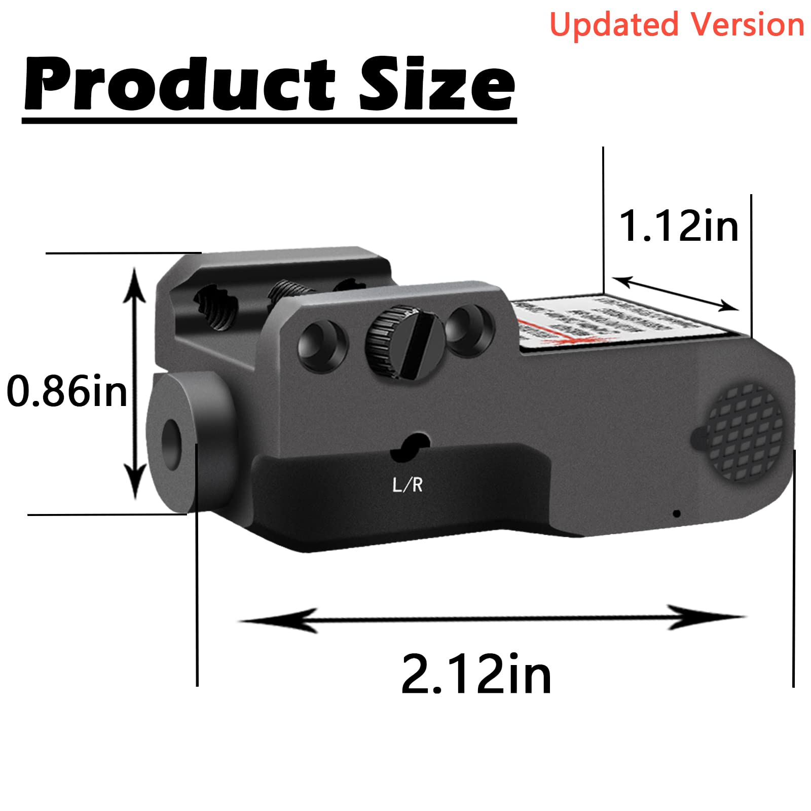 Nihowban Red/Blue/Purple/Green Laser Sight Picatinny Weaver Rail Mount,Magnetic Rechargeable Red Beam for Pistol Handgun Rifle,Easy to Install and Adjust