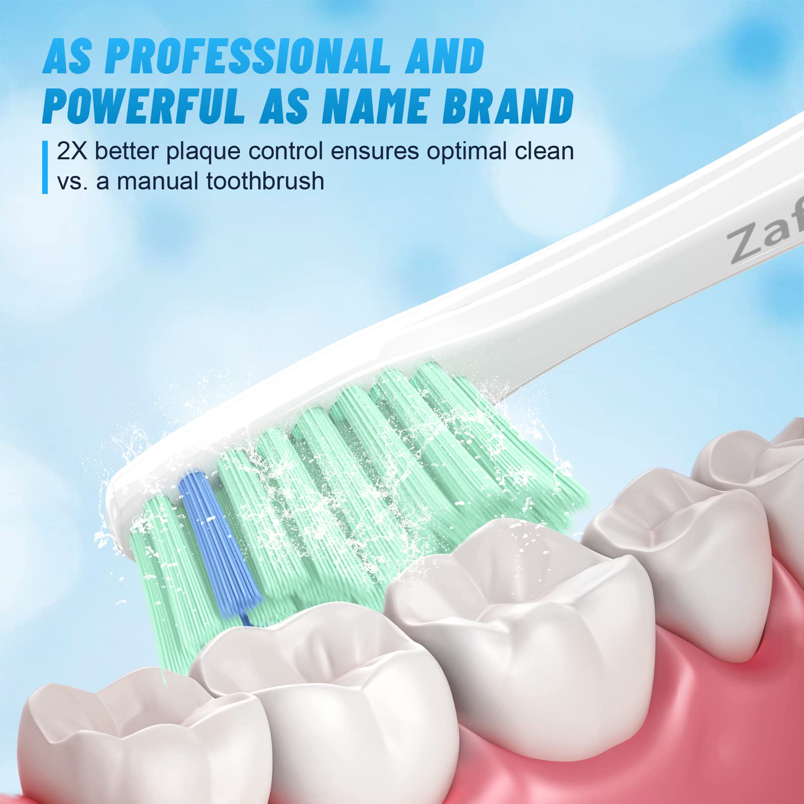 Replacement Heads for Philips Sonicare Toothbrush E-Series, Perfectly Compatible with Phillips Sonic Care Screw-on Toothbrushes, 6 Pack