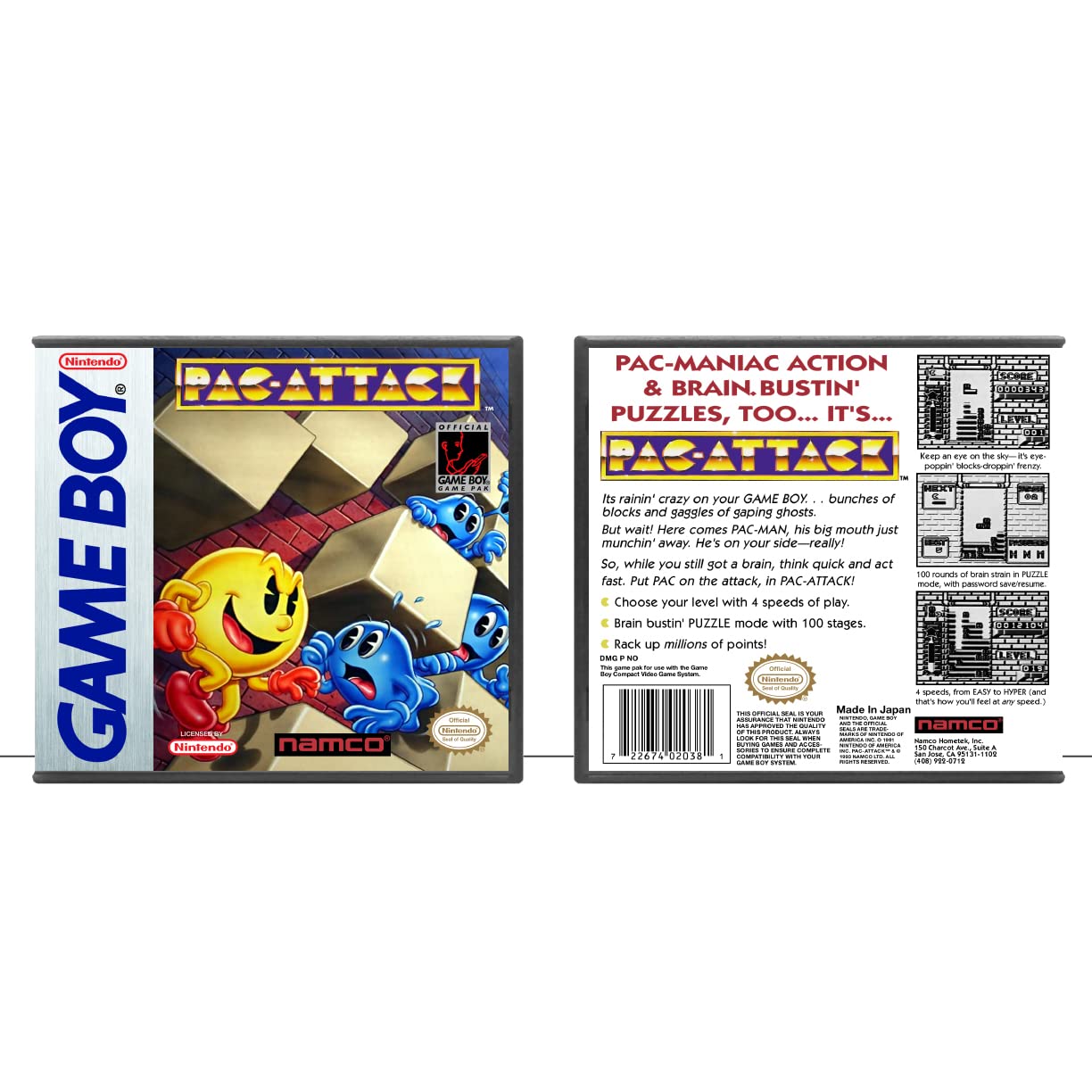 Pac-Attack | (GB) Game Boy - Game Case Only - No Game