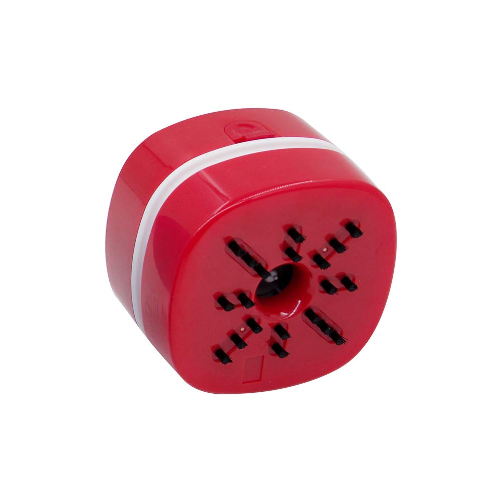 Jiexin LuckySSR Portable Desktop Vacuum Cleaner Mini Table dust Sweeper Handheld Cordless Tabletop Vacuum Cleaning for Keyboard Home School Office (Red)